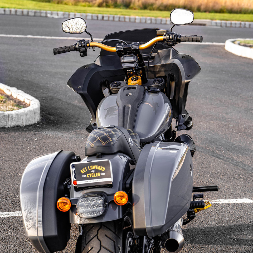 Kraus FM Fly Moto Style Bars for Harley - Get Lowered Cycles