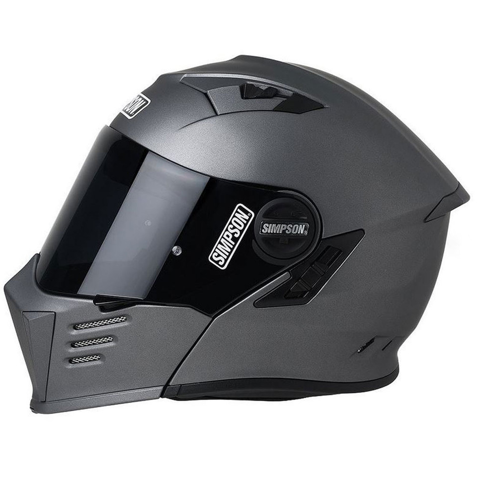 Simpson Flat Alloy Mod Bandit Modular Helmet - Get Lowered Cycles