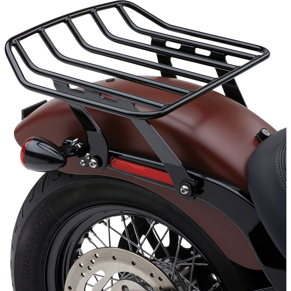 Cobra Black Big Ass Detachable Solo Luggage Rack for 2018-2020 Harley ...