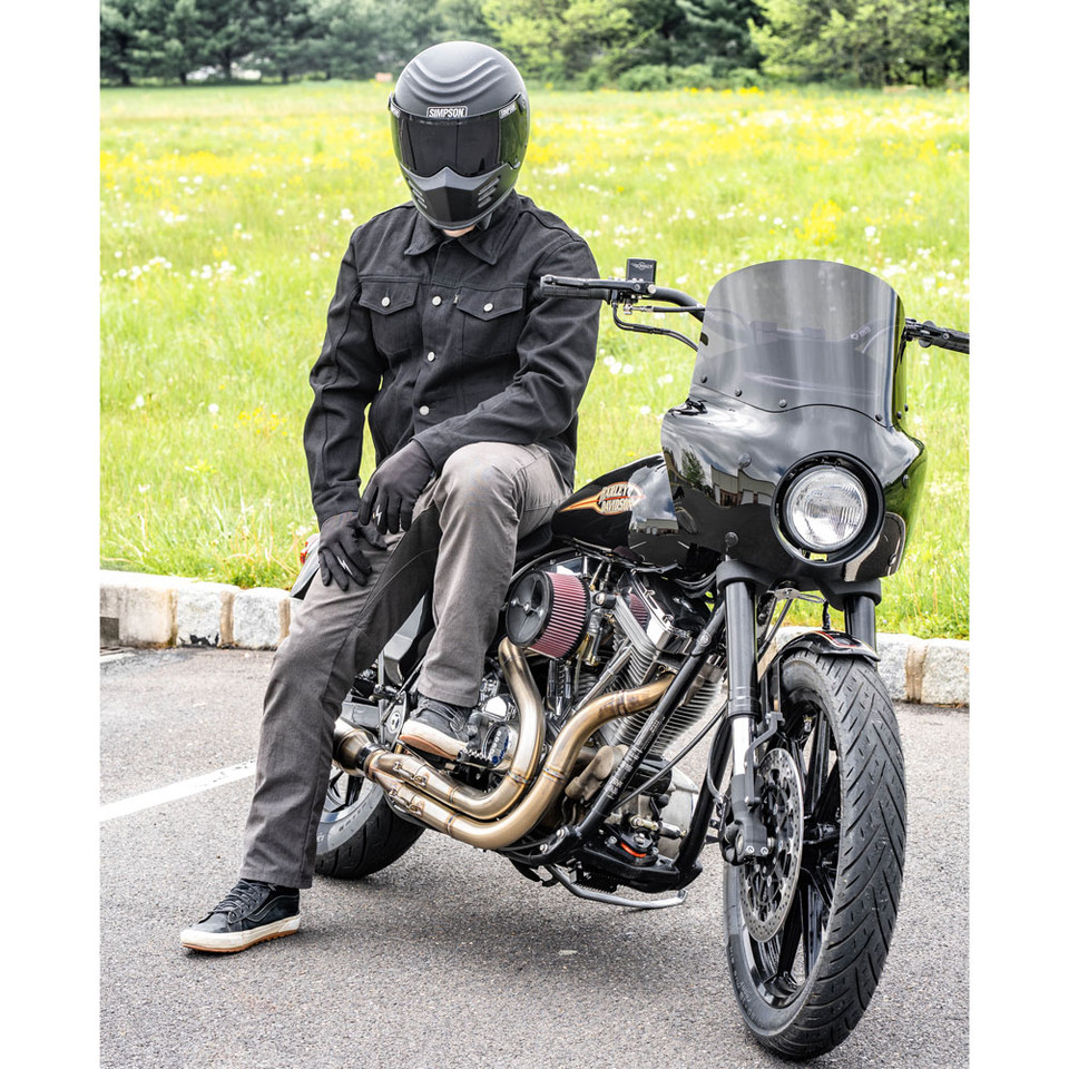 Thrashin Supply Highway V2 Denim Riding Jacket - Black - Get Lowered Cycles