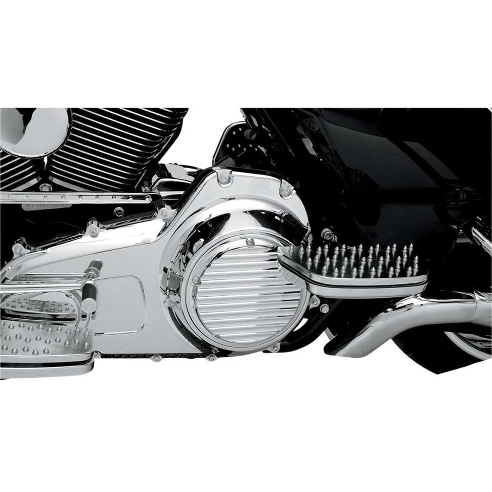 Joker Machine Finned Derby Cover for 1999-2018 Harley Big Twin - Chrome ...