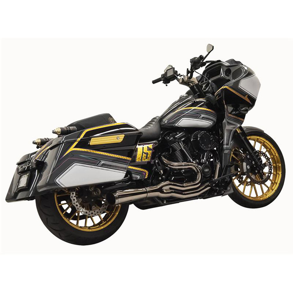 Sawicki 2-1 Mid Length Cannon Exhaust for 2017-2023 Harley Touring ...
