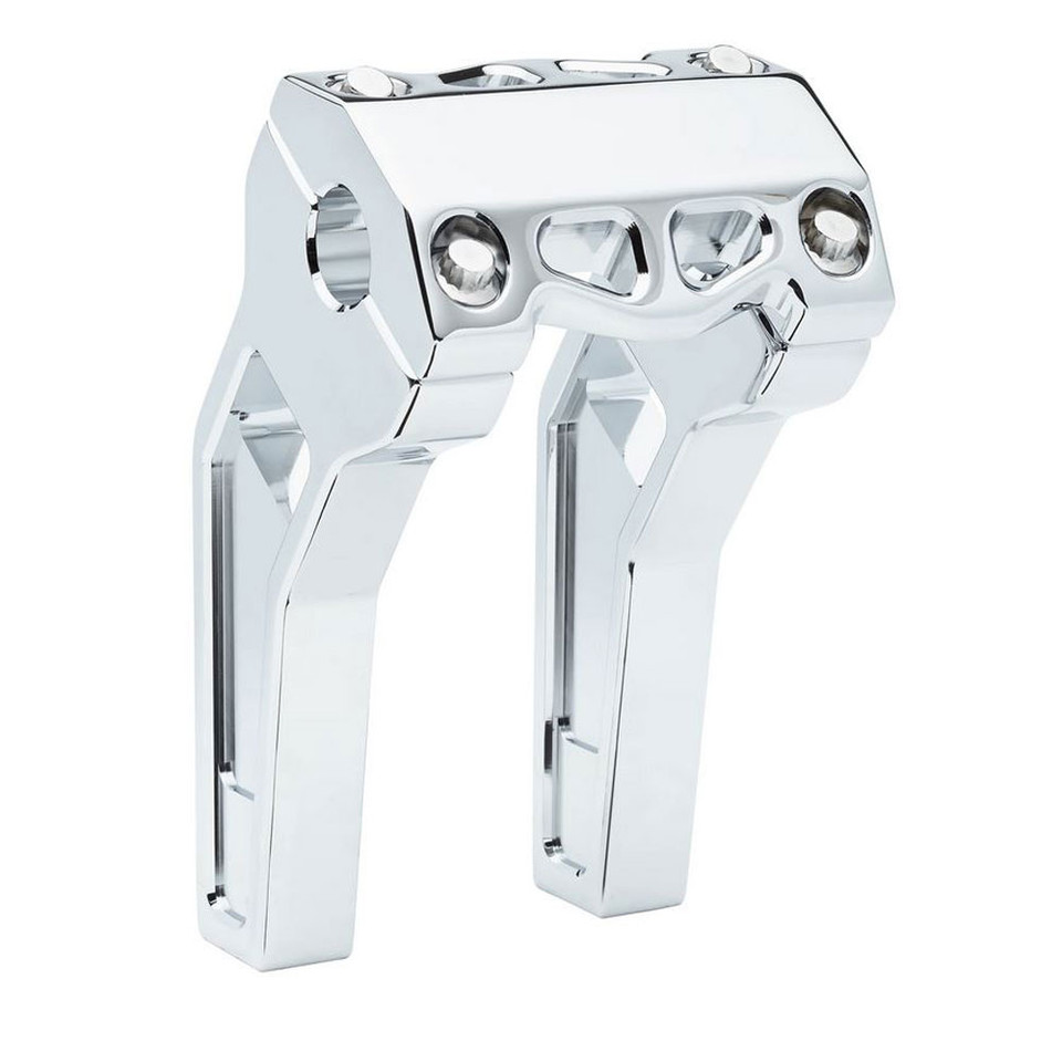 LA Choppers 6" Pullback Performance Riser & Top Clamp - Chrome - LA ...