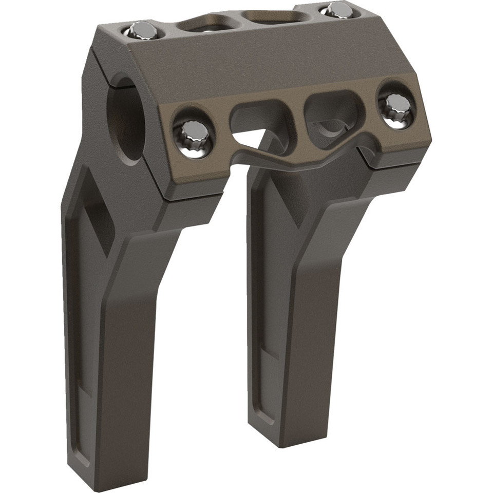 LA Choppers Brass Handlebar Risers for Harley-Davidson - Get Lowered Cycles