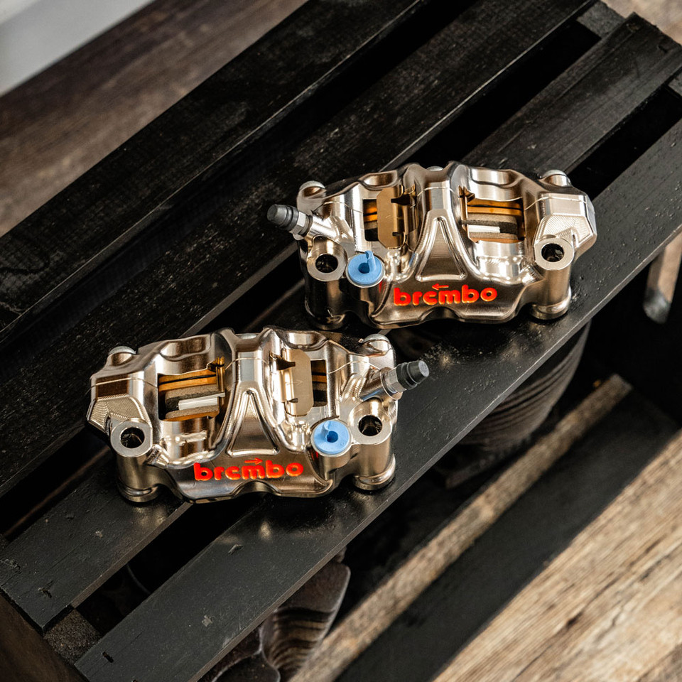 Brembo GP4-RX Front Radial Mount Caliper - Nickel Plated - 220B01010 - Get Lowered Cycles