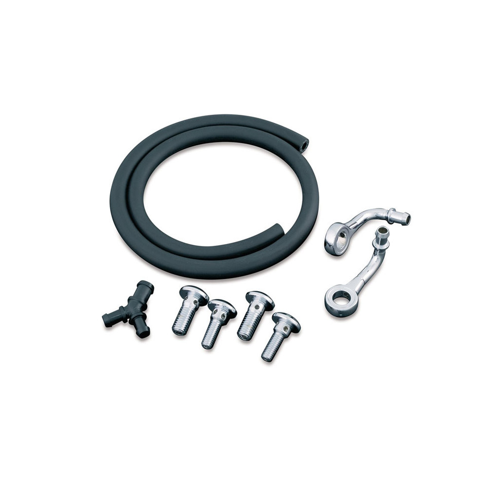Drag Specialties Chrome Crankcase Breather Kit 1993-17 Harley Big Twins ...