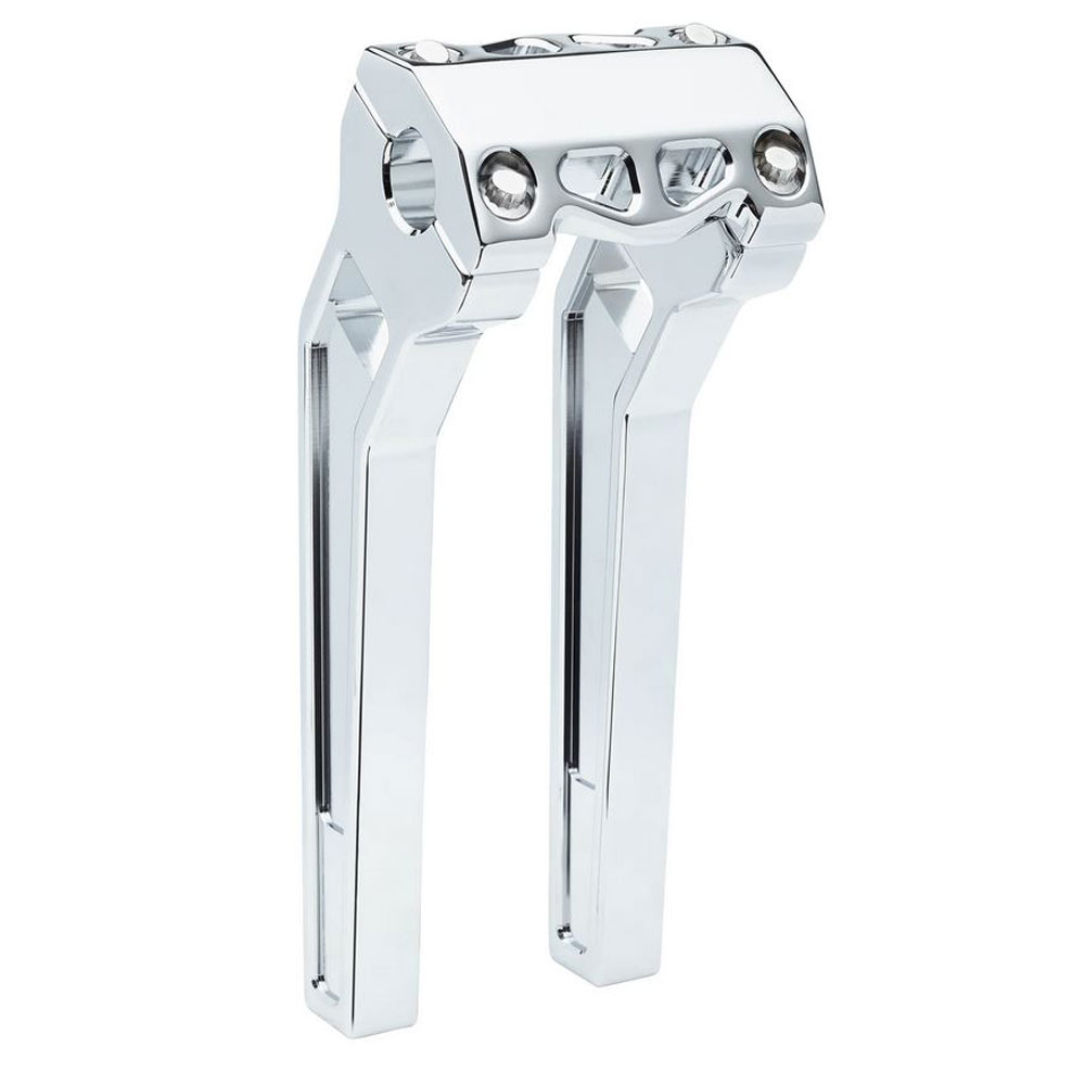 LA Choppers 10" Pullback Performance Riser & Top Clamp - Chrome - LA ...