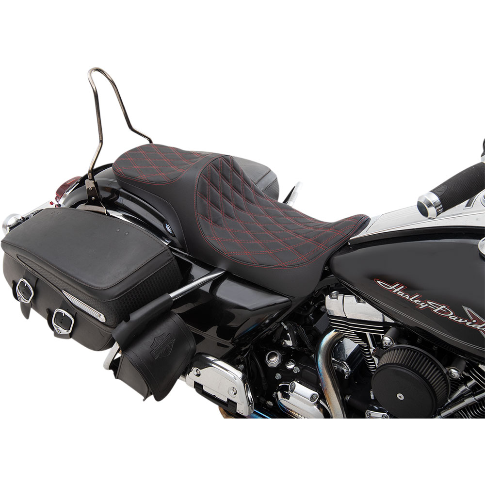 Drag Specialties Predator III 2-Up Seat for 2008-2023 Harley Touring ...