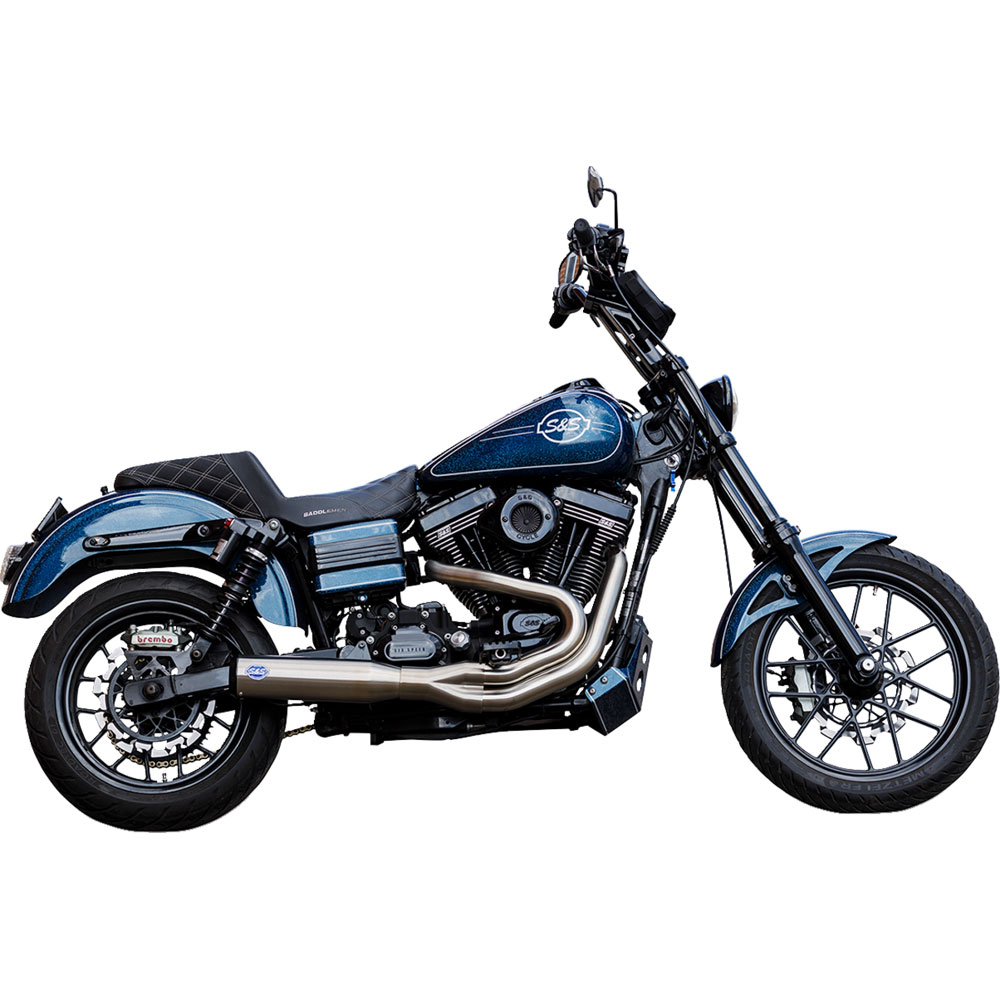 S&S Qualifier 2-1 Exhaust for 2006-2007 Harley Dyna - Stainless - 550 ...