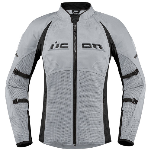Icon Contra 2 Women's Grey Textile Jacket - Get Lowered Cycles