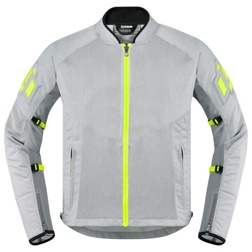 Icon Mesh AF Motorcycle Jacket - Grey - Get Lowered Cycles