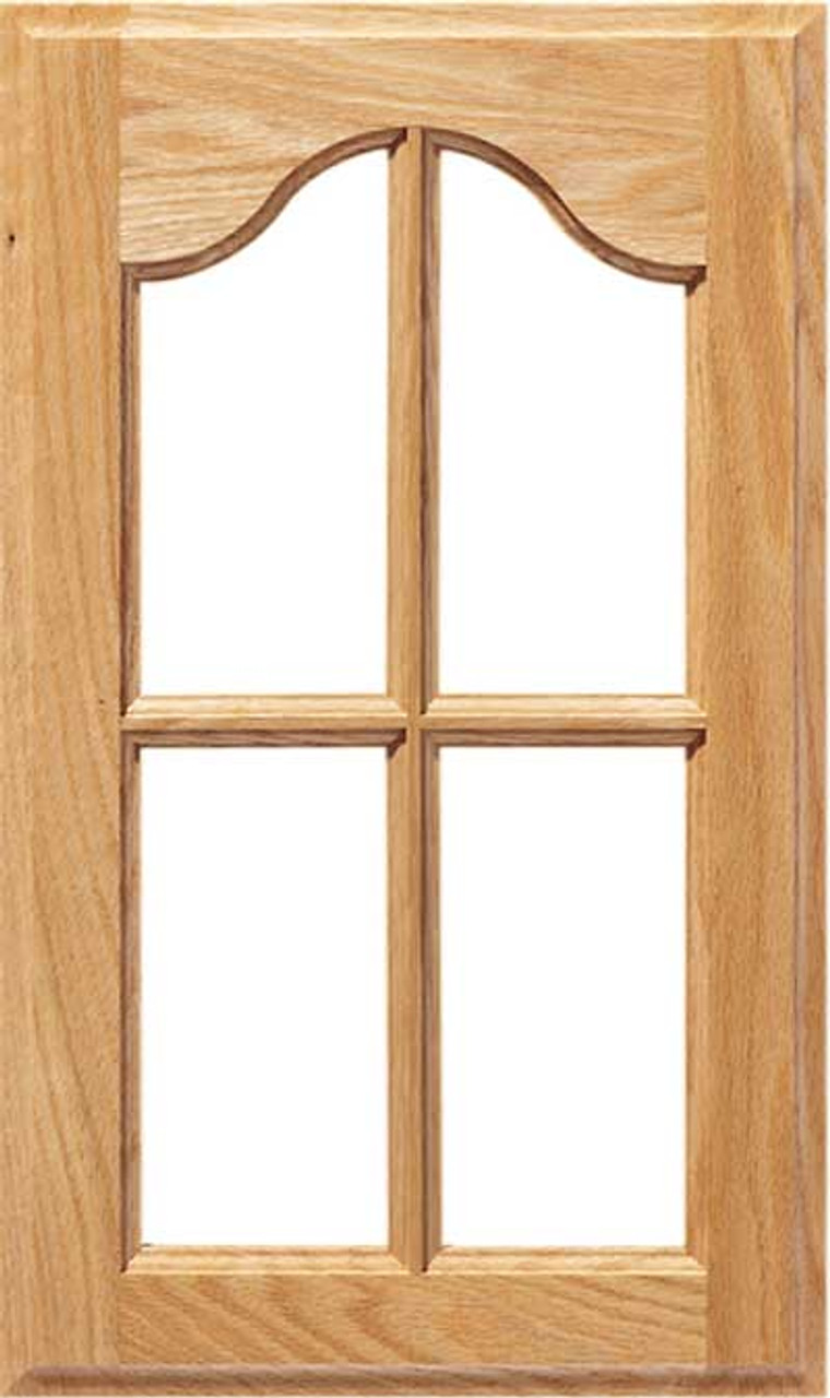 Cathedral cabinet doors with glass store