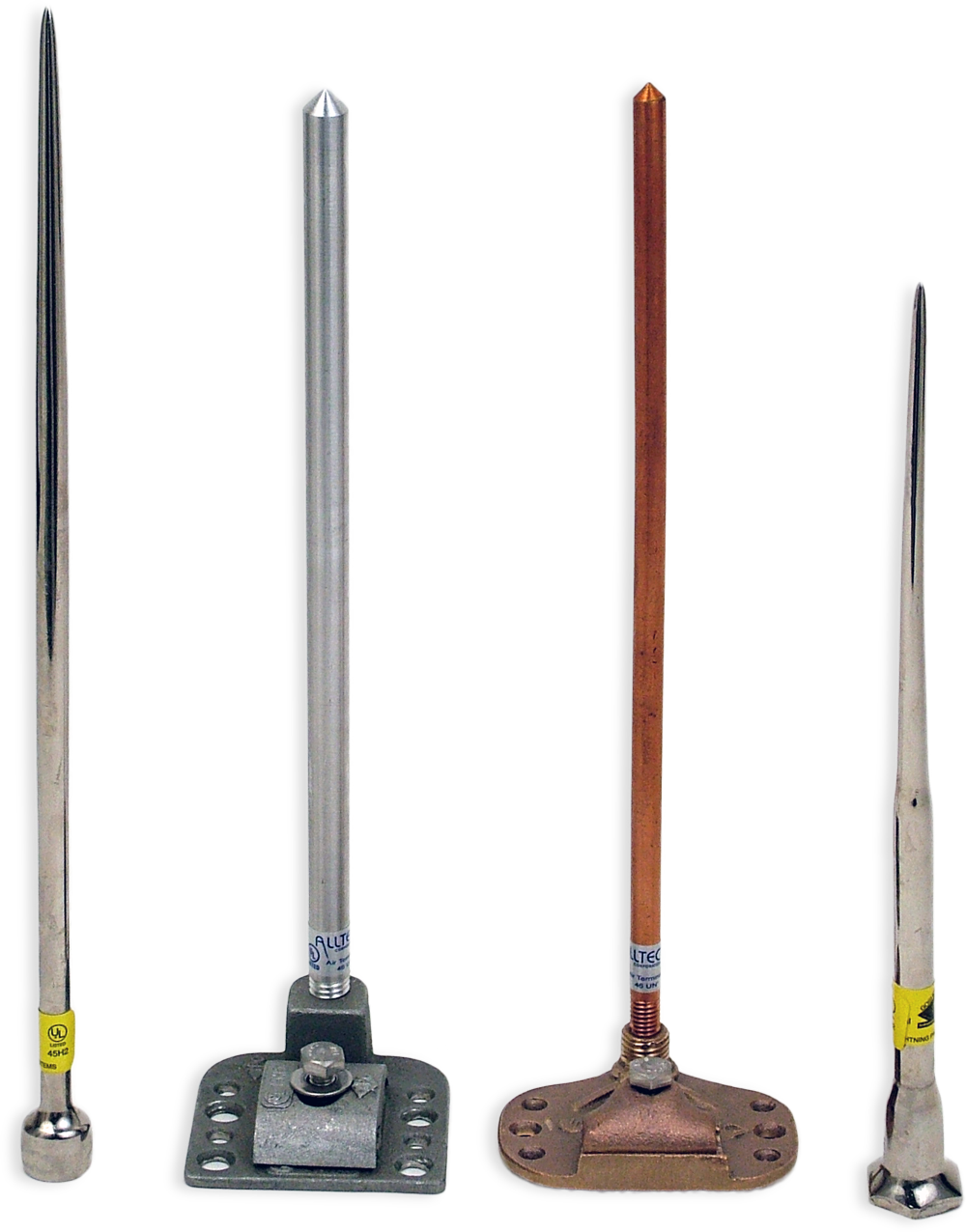 Lightning Protection - Traditional Lightning Protection - Air Terminals ...