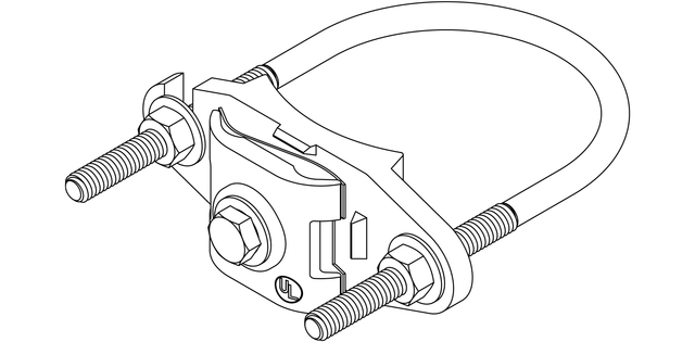 1" U-Bolt Bonding Clamp