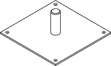 Aluminum Mast Base - Alltec LLC - ShopAlltec.com