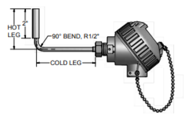Pyromation 3048850 Pipe-Mount RTD, C1D2