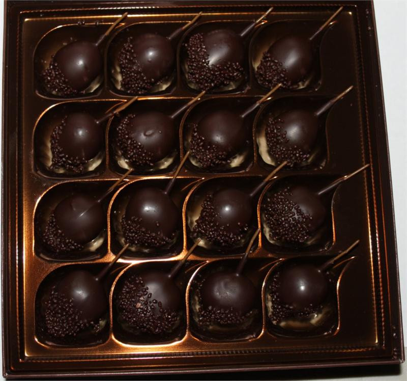 Chocolate Dipped Cherries in a Fancy Gift Box