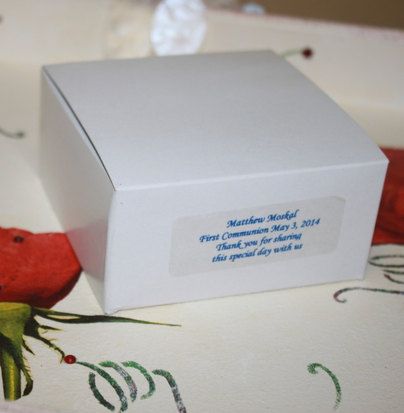 Solid White Favor Box