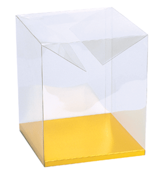 Extra Large Favor Display Box with Gold Base 5x5x7