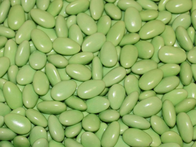Super Fine Large, Flat Jordan Almonds - 1 LB