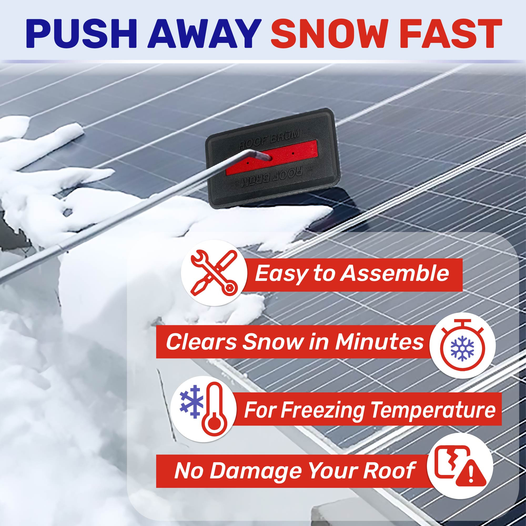 Mobile RoofBrum – 12-ft Snow Removal Broom for Trucks & RVs | Angel-Guard