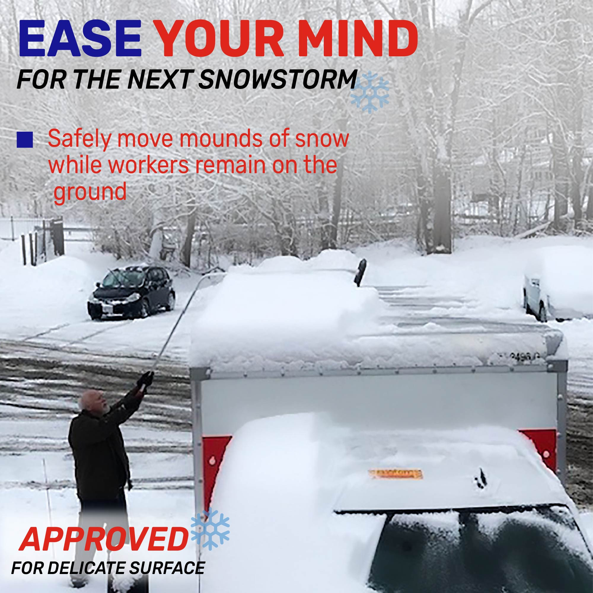 Mobile RoofBrum – 12-ft Snow Removal Broom for Trucks & RVs | Angel-Guard