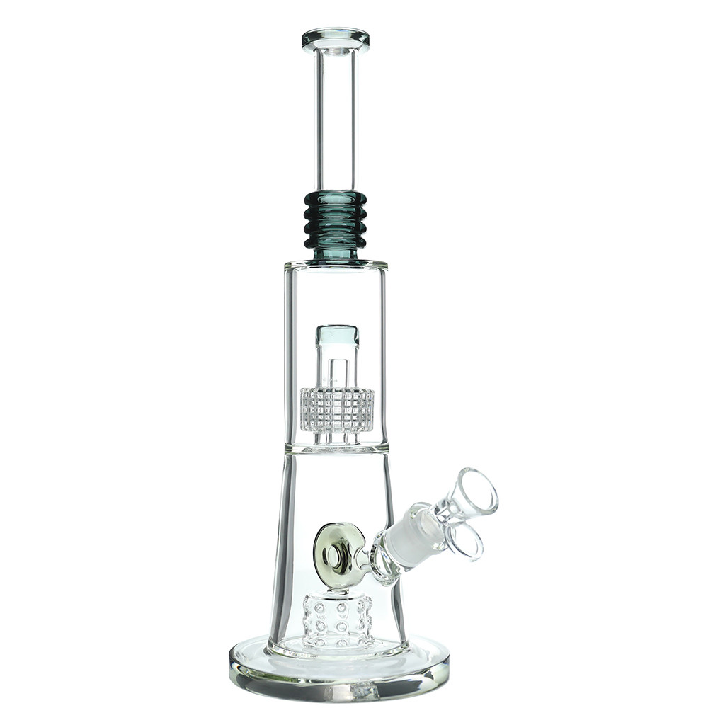 14" Matrix Cube Water Pipe - Assorted Colors | Up-N-Smoke Wholesale