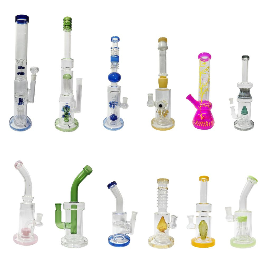 12 ct. Assorted Glass Water Pipe Pack | UNS Wholesale