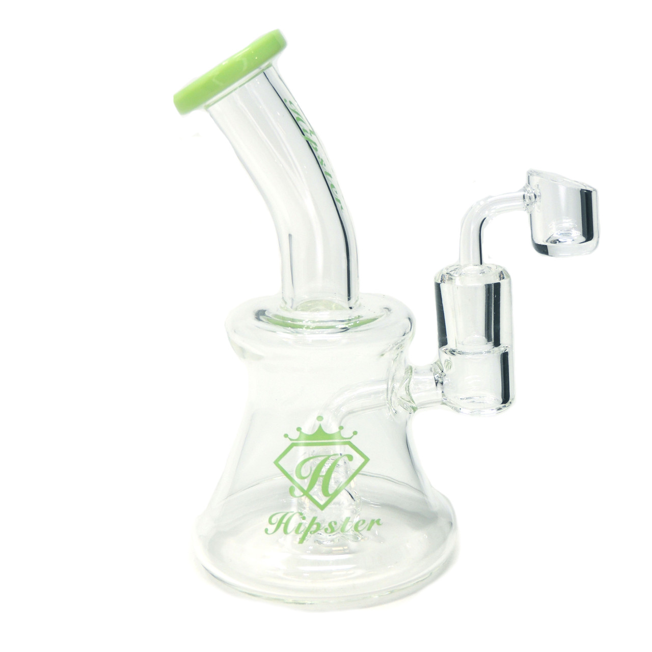 6" Wide Body Banger Hanger with Slitted Perc Water Pipe | UNS Wholesale
