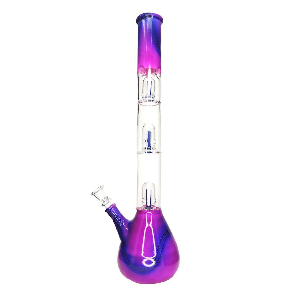 16" Triple Dome Painted Water Pipe - Assorted | UNS Wholesale