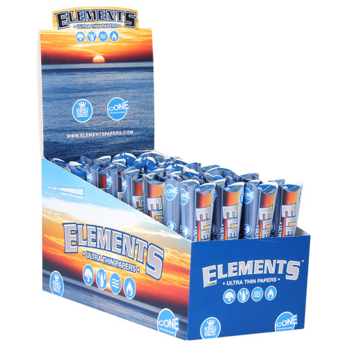 Elements Cones King Size - 3 pk - 32 ct. Display | UNS Wholesale