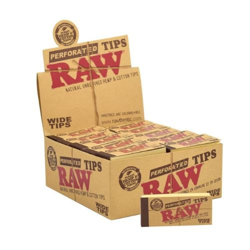Raw Perforated Wide Tips - 50 ct. | UNS Wholesale