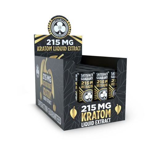 Club 13 Kratom Liquid Extract Shot - Black & Gold Label 215mg | UNS ...