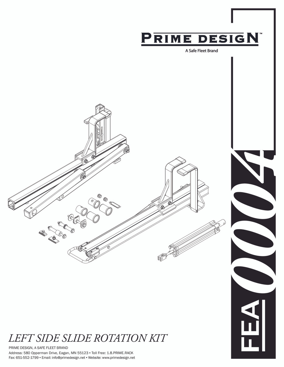 Prime Design FEA-0004 LH Slide Rotation Feature Kit (Streetside)
