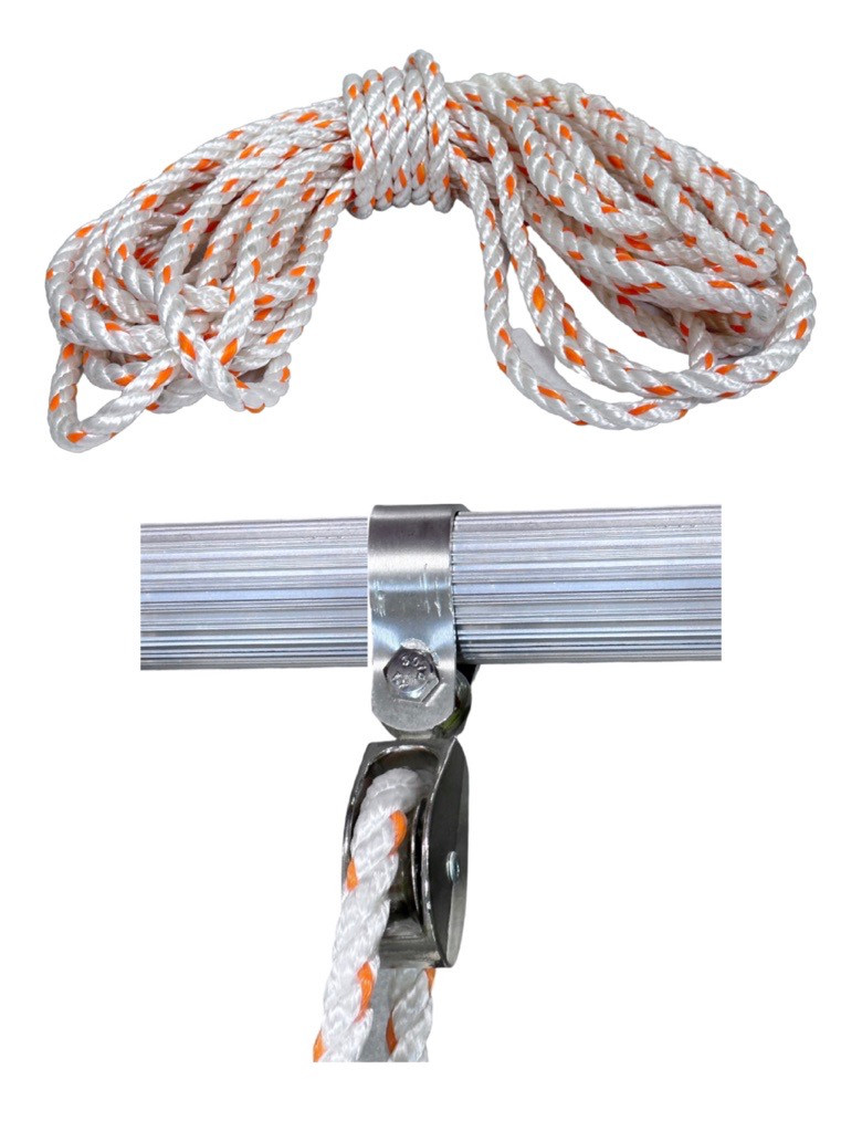 Universal Premium Rope Pulley Kit for Extension Ladders | Ladder ...