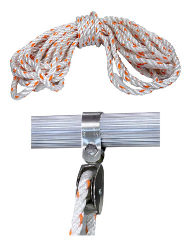 Universal Premium Rope Pulley Kit for Extension Ladders | Ladder ...