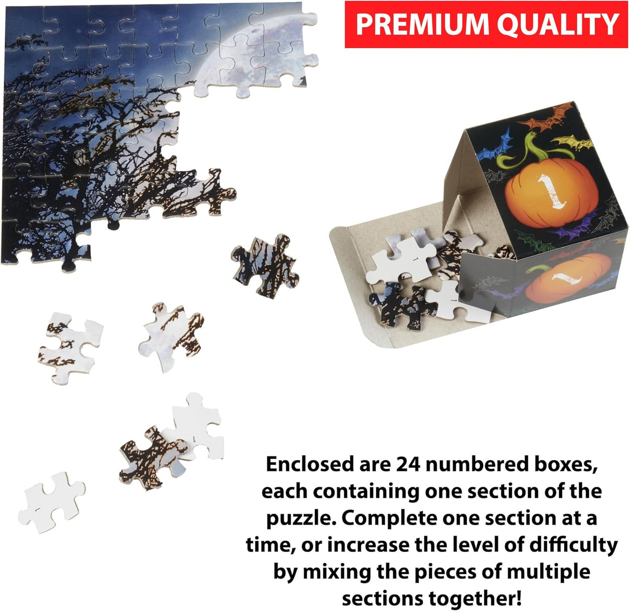 Halloween Nightmare Simple Sections® Jigsaw Puzzle | 1000 PC - Vermont ...