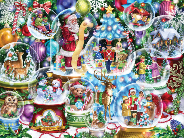 Snow Globes Jigsaw Puzzle | 550 PC - Vermont Christmas Company