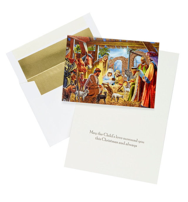 Box Joyous Nativity Christmas Cards