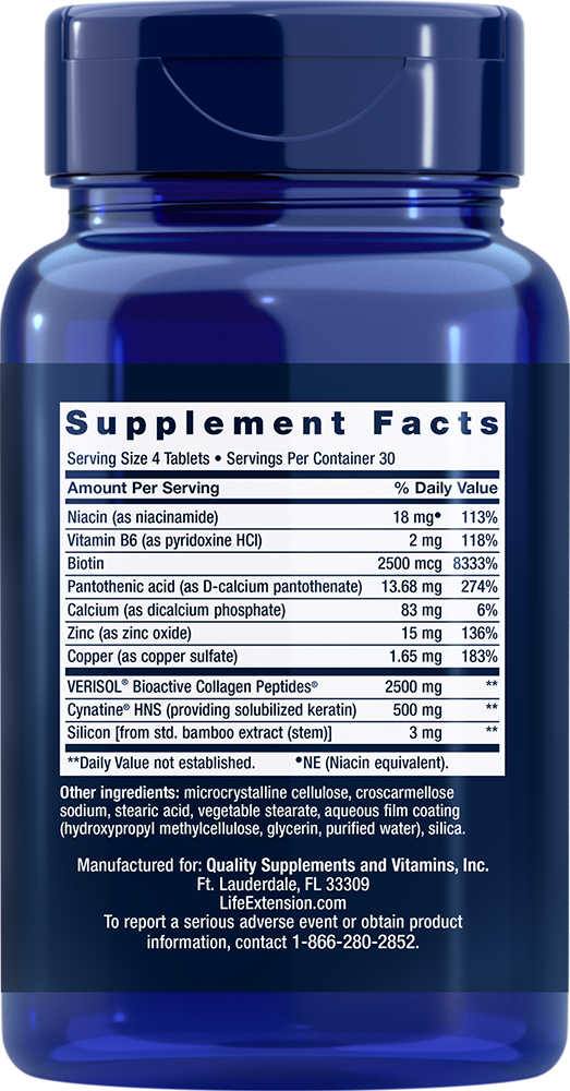 Hair, Skin & Nails Collagen Plus Formula, 120 tablets