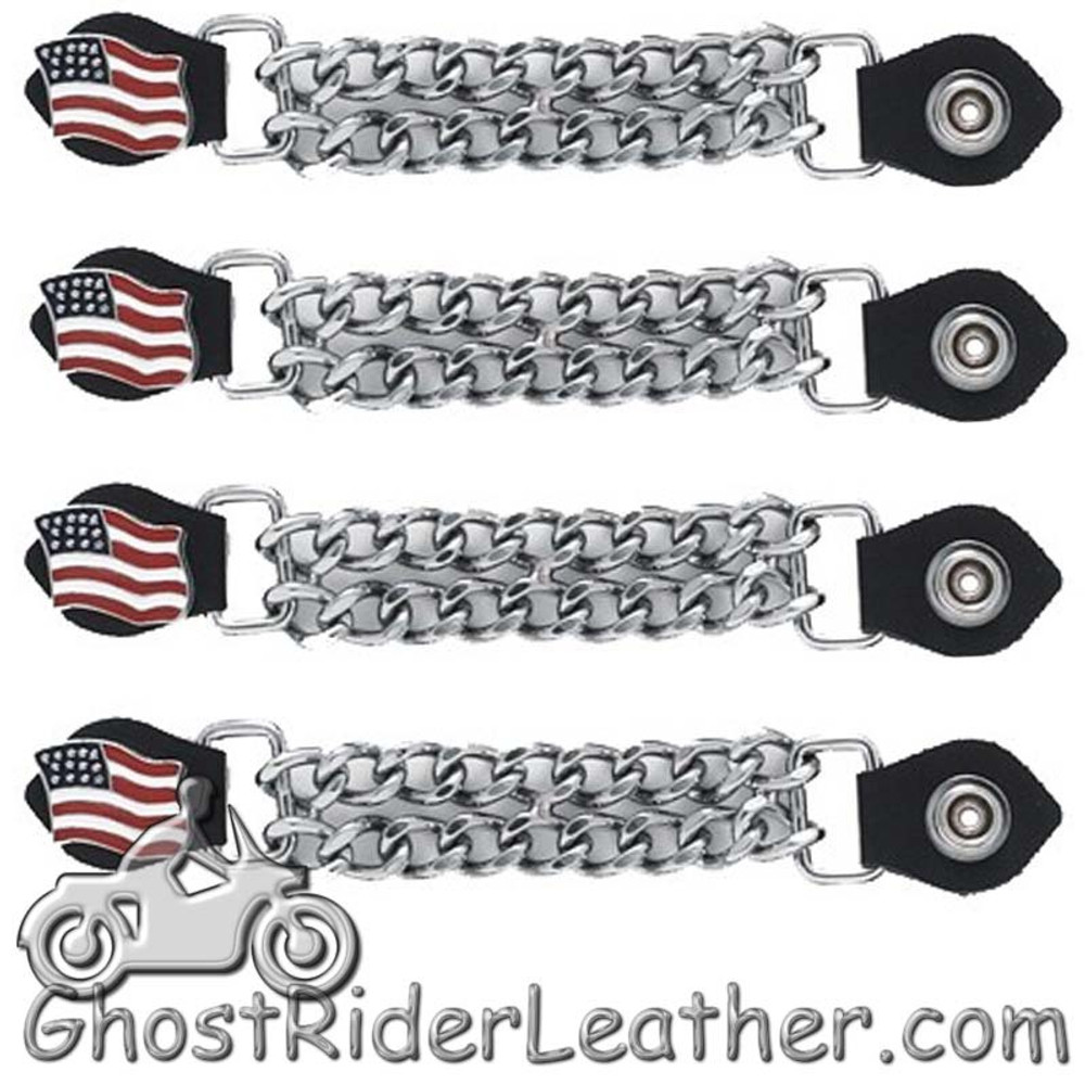 Vest Extenders - Rebel Flag - Skulls - Roses - Iron Cross - On Sale Now