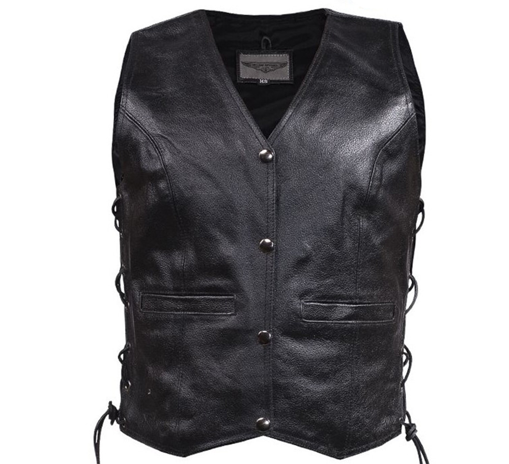 Women's Leather Motorcycle Vests - Biker Vests for Ladies