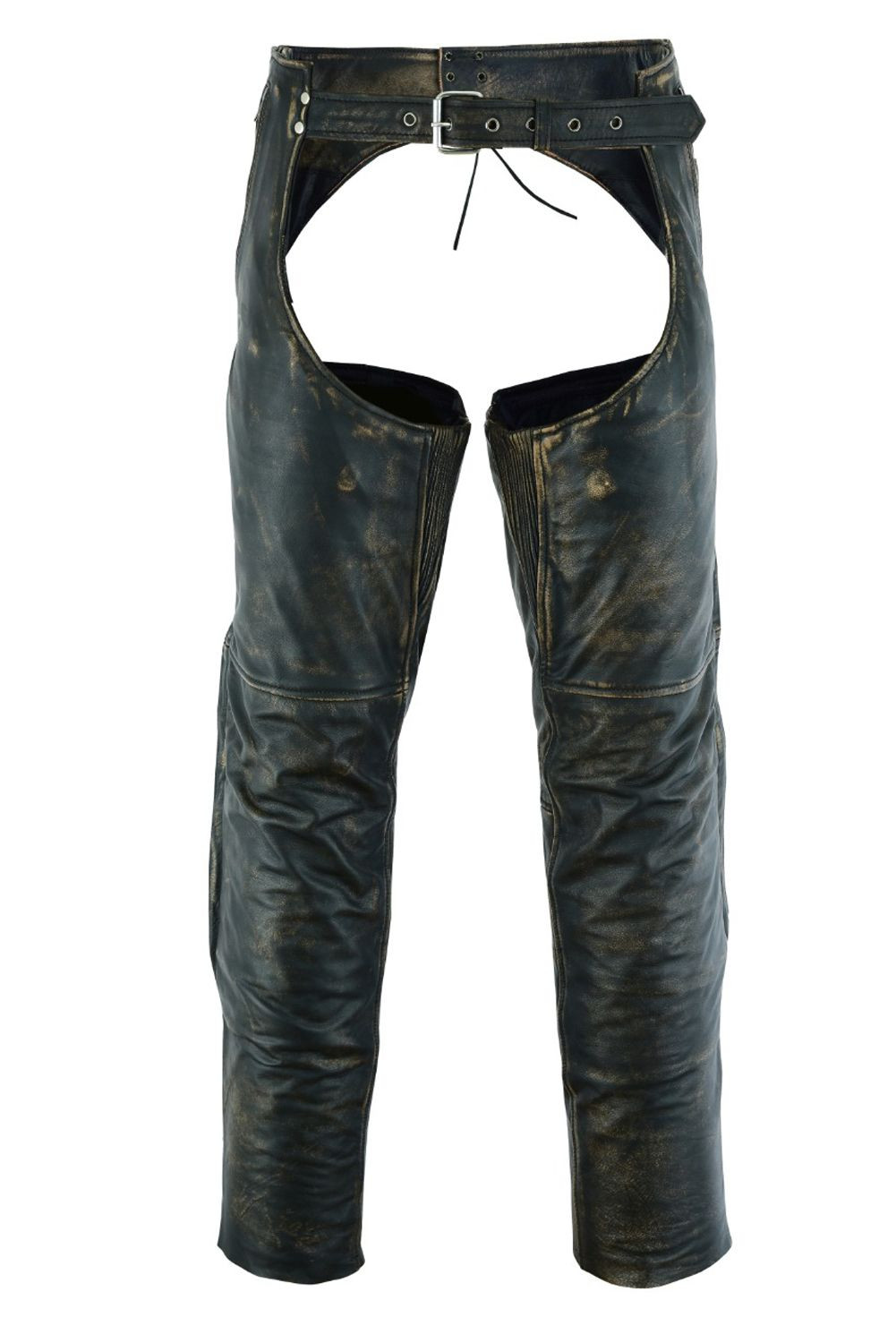 Men's Leather Assless Chaps - Motorcycle Chaps - Biker Chaps