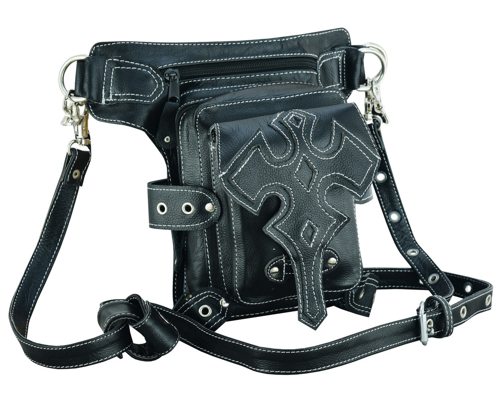 Leather Thigh Bags - Biker Bags