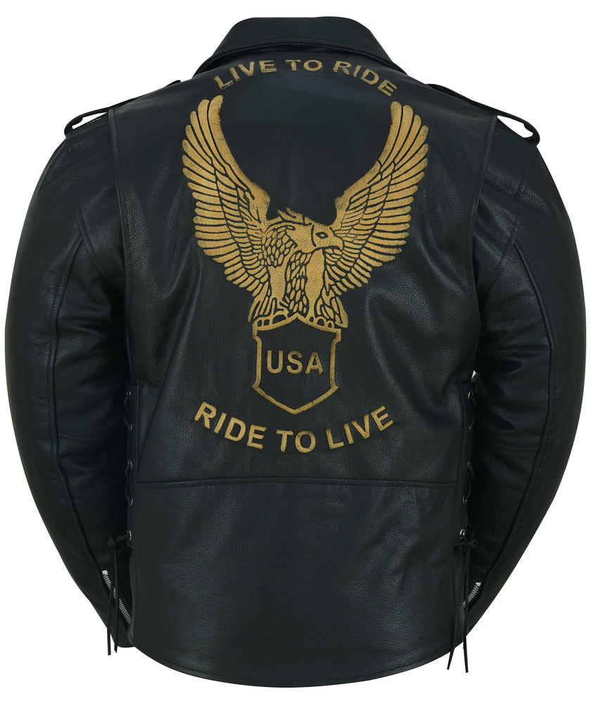 Big and Tall Leather Motorcycle Jackets For Men