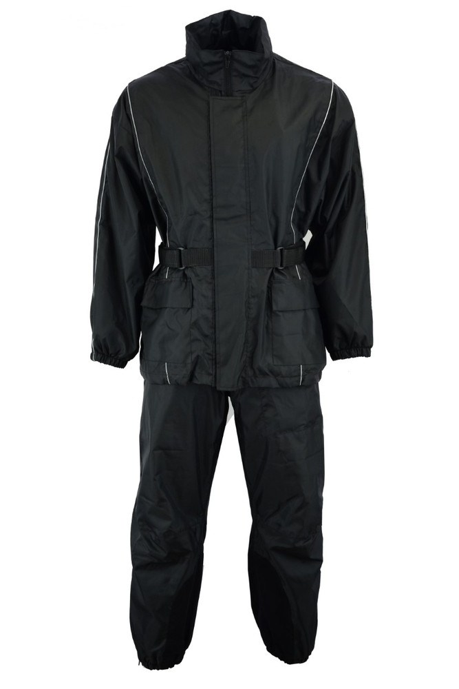 Rain Suit - Men's - Waterproof - Motorcycle - Hi Viz Yellow - DS592HV-DS