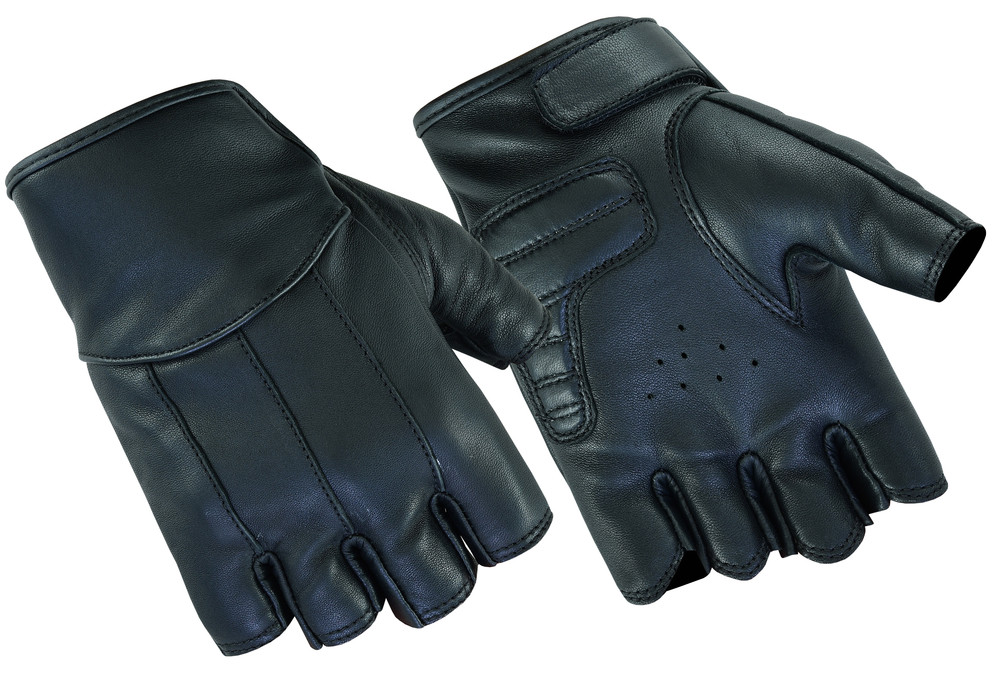 Fingerless - Leather Motorcycle Gloves - Men's and Women's Gloves