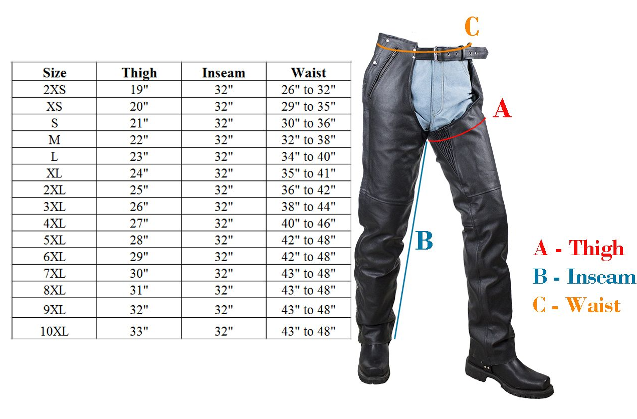 Leather Assless Chaps - Braid Design - Men or Women - Premium - C326-RC ...
