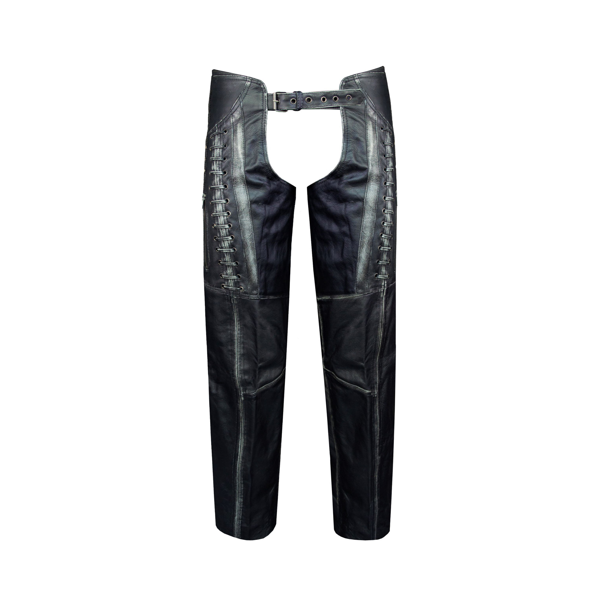 Leather Motorcycle Chaps - Women's - Premium - Lacing and Grommets ...