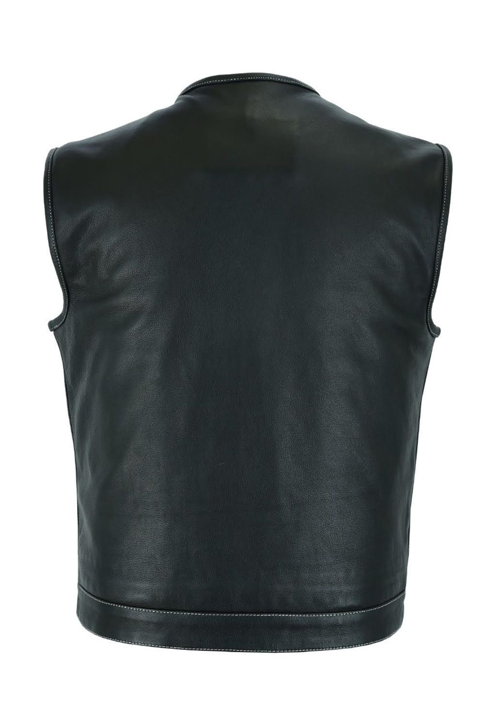 Big and Tall Leather Vests For Men - Motorcycle Vests - 12XL 11XL 10XL ...